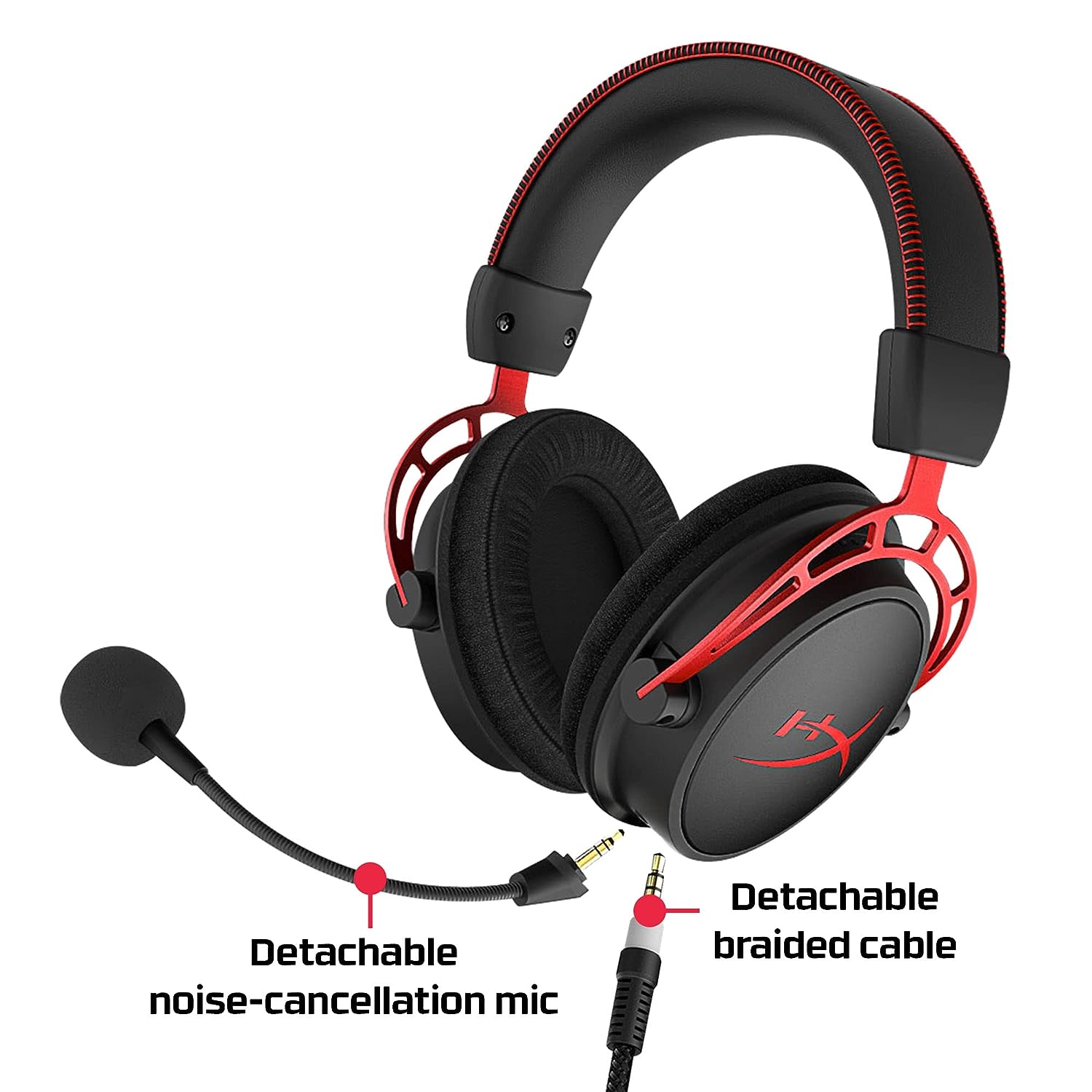 HyperX Cloud Alpha Pro Gaming Headset -Red - HyperX Over Ear Headphones ...