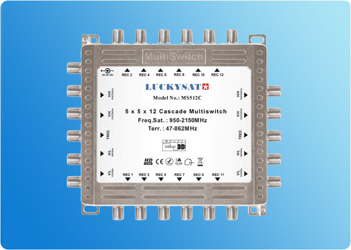 5x12 Cascade Multiswitch - Its work on Satellite Tv And Cable Tv - Yash ...