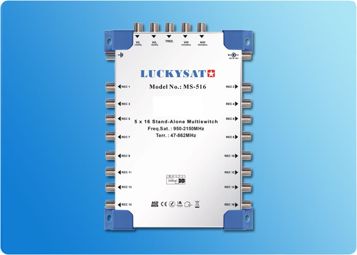 5x16 Stand-Alone Multiswitch for Satellite Tv -DTH And Cable Tv - Yash Retail