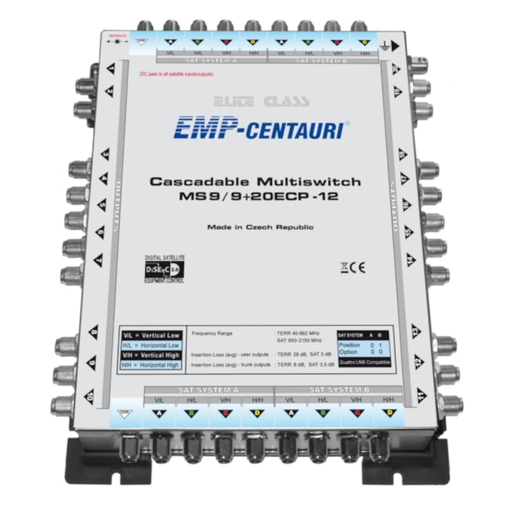 9 x 20 Multiswitch For Satellite Tv -DTH And Cable Tv - Yash Retail