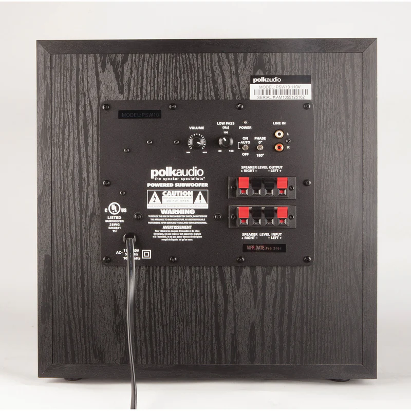 Polk Audio PSW-10 - 10" Active Subwoofer - Yash Retail