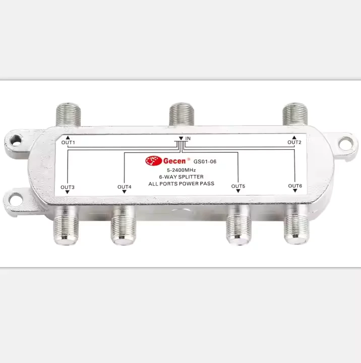 6 way satellite splitter model GS01-06 - Yash Retail